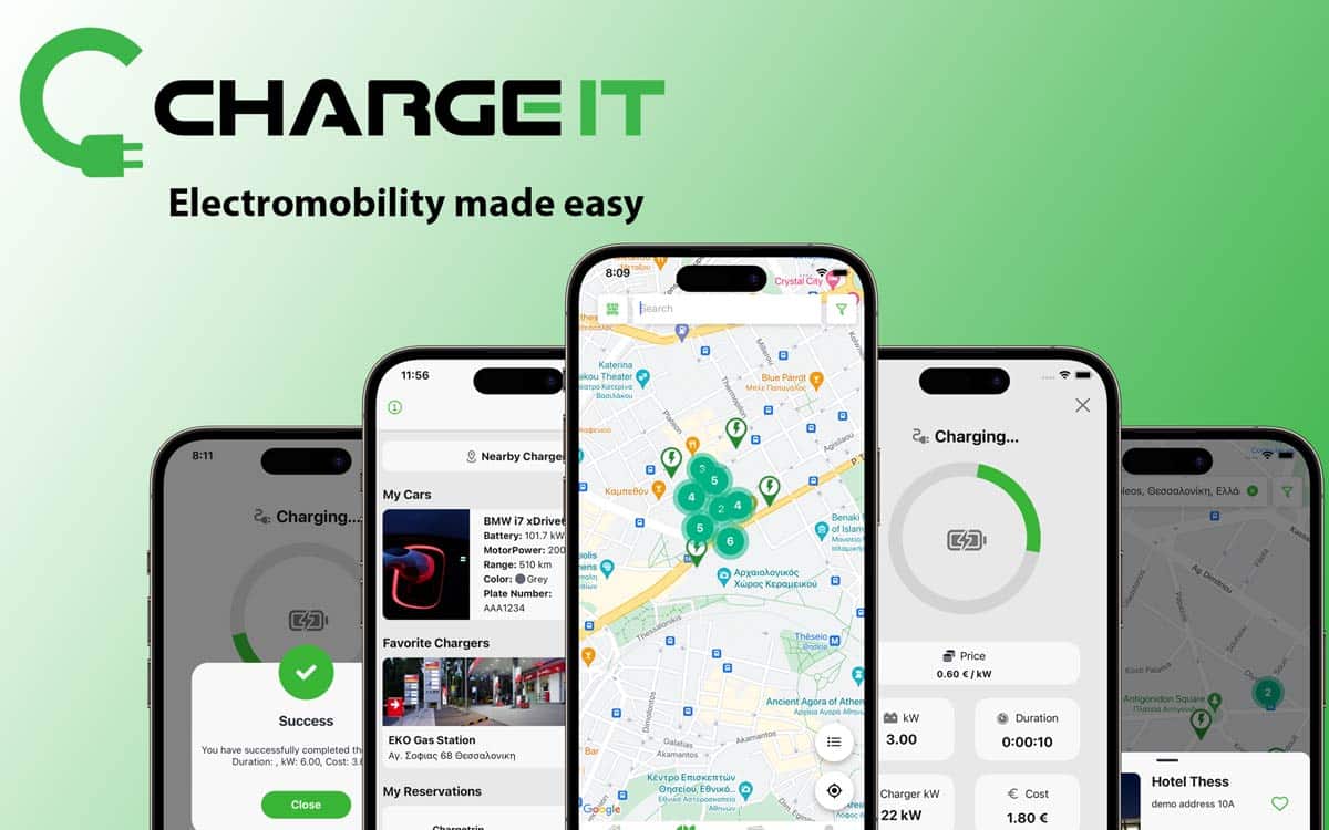 Πλατφόρμα ChargeIT- Η ηλεκτροκίνηση έγινε εύκολη